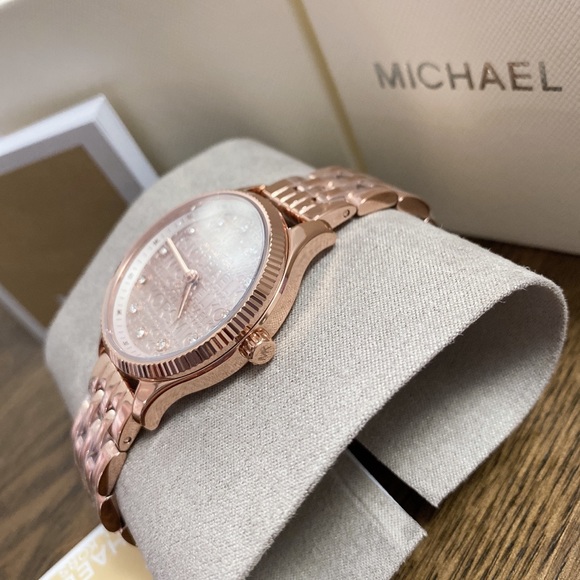 Michael Kors | Accessories | Michael Kors Lexington Threehand Rose ...